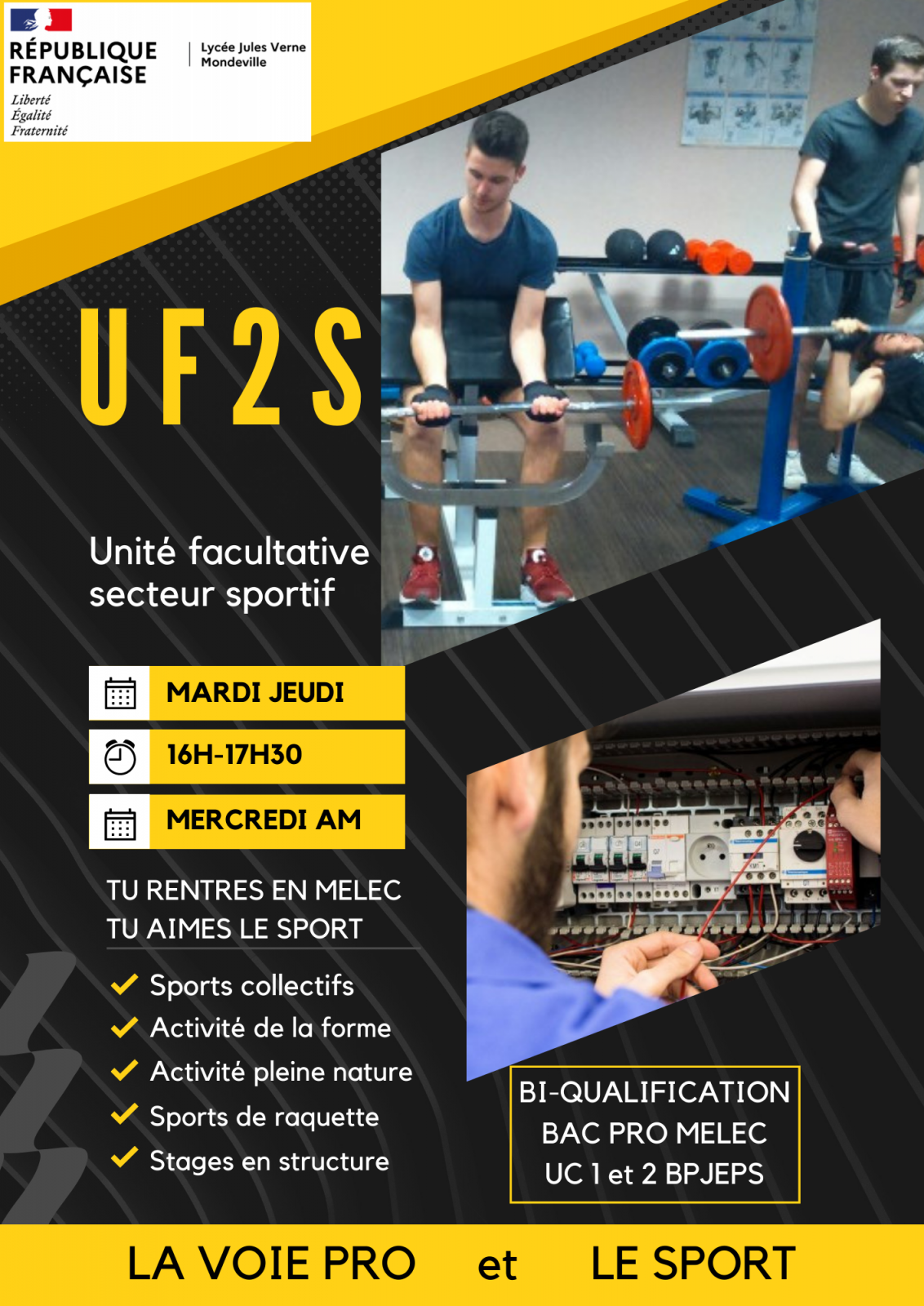 UF2S Unité Facultative Secteur Sportif - Lycée Jules VERNE